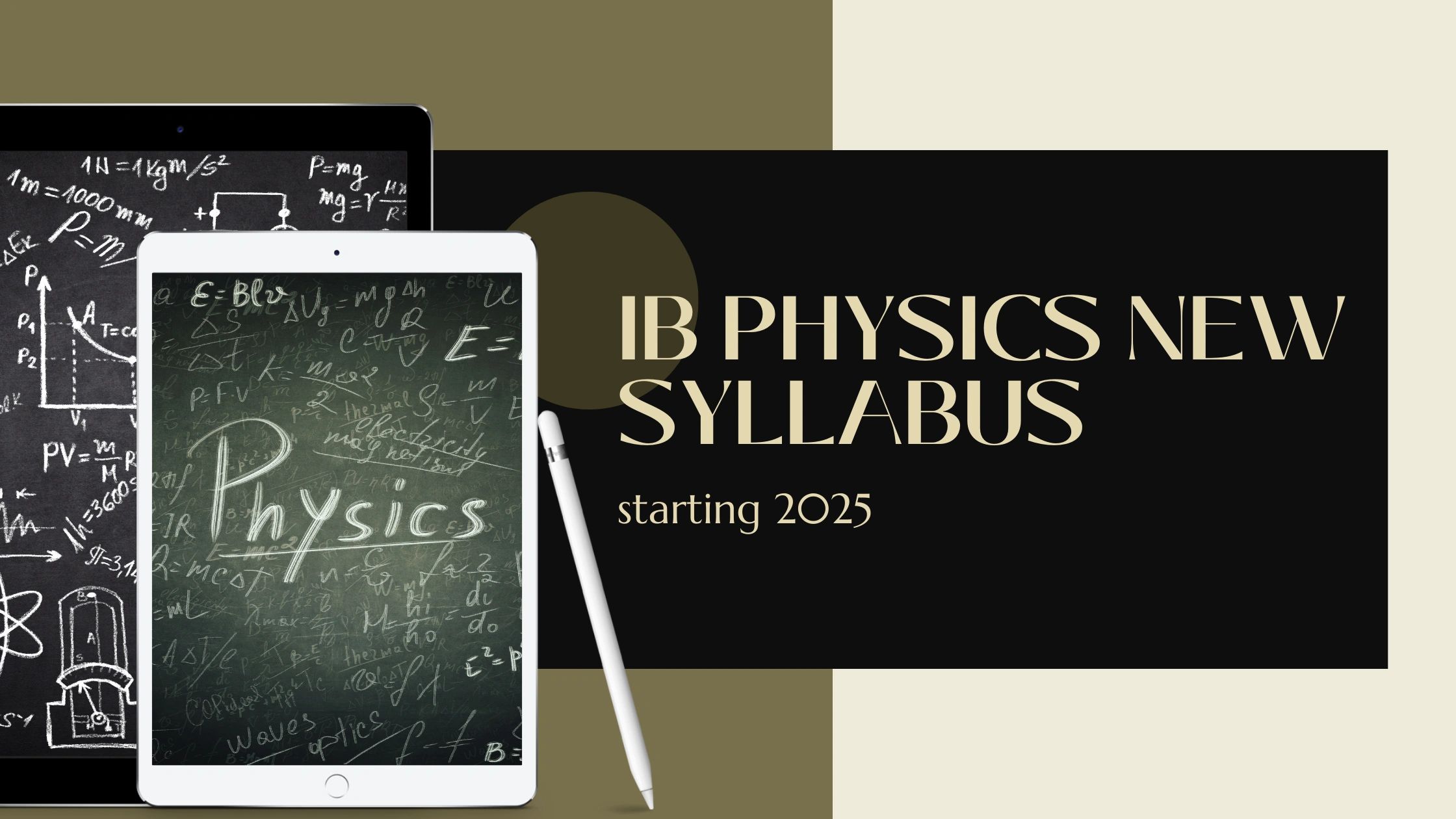 IB Physics new Syllabus from 2025 IB Physics new Syllabus from 2025
